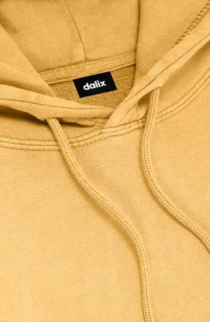 DALIX Washed Fleece Hoodie