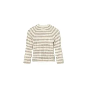 MAYORAL Striped Knit Mockneck