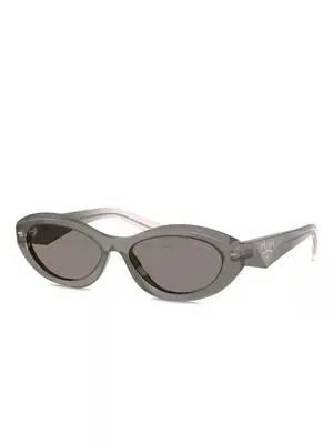 Prada Symbole Oval Sunglasses - Grey