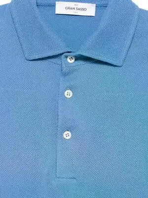 GRAN SASSO Short-sleeve Polo Shirt - Blue