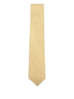 FERRAGAMO Patterned Neck Tie - Yellow