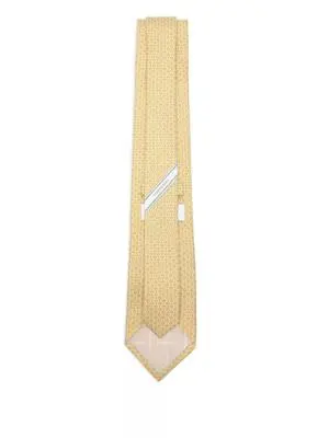 FERRAGAMO Patterned Neck Tie - Yellow