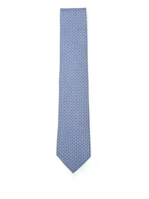 FERRAGAMO Patterned Neck Tie - Blue