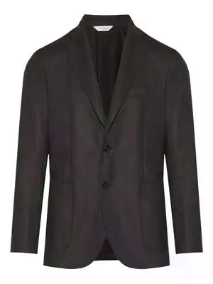Boglioli Notched Lapel Pocket Jacket - Brown