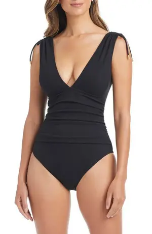 BLEU BY ROD BEATTIE Mio Plunge One-piece Swimsuit - Black