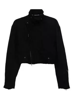 JULIUS Cropped Jacket - Black