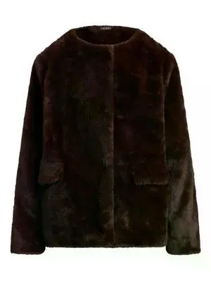 Ralph Lauren Buttoned Faux Fur Jacket