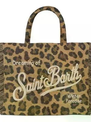 MC2 SAINT BARTH Leopard-print Tote Bag