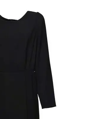 Aspesi Long-sleeve Midi Dress - Black