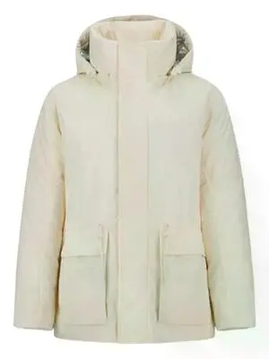 Herno Removable-hood Wool Jacket - Neutrals