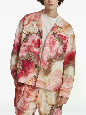 IRINA VOINEA Rose Crystal Overshirt