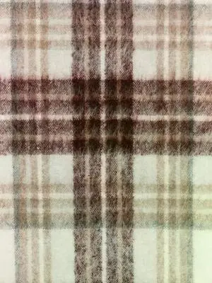 Eleventy Plaid Fringed Scarf - Neutrals