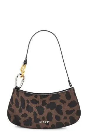 Staud Ollie Shoulder Bag - Leopard