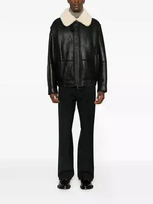 YVES SALOMON Shearling-collar Jacket
