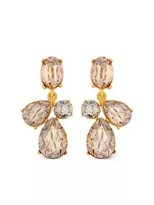 Oscar De La Renta Candy Drop Crystal-embellished Earrings - Gold