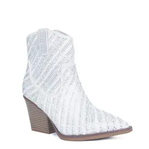 LAUREN LORRAINE Jenny Rhinestone Booties