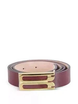 Victoria Beckham Dorian Buckle Belt - Red