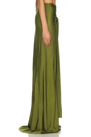 Dries Van Noten Humila Wrap Skirt - Green