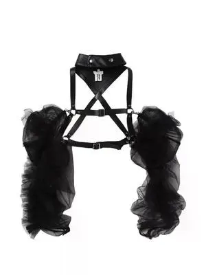 Noir Kei Ninomiya Ruffled Harness - Black