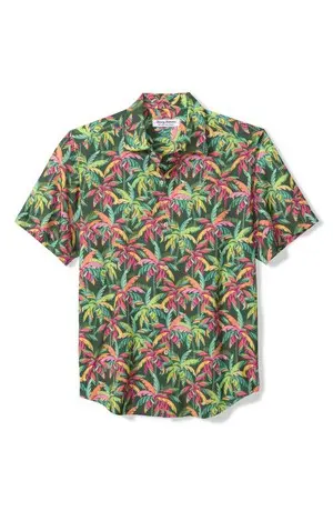 Tommy Bahama Bahama Coast Colorful Oasis Islandzone® Short Sleeve Button-up Shirt - Watermelon
