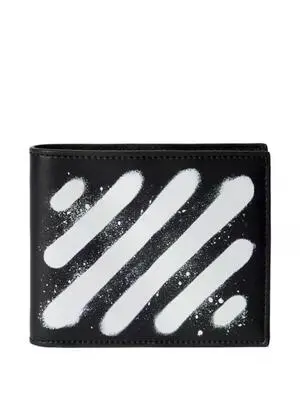 Off-white Printed Wallets For Men
