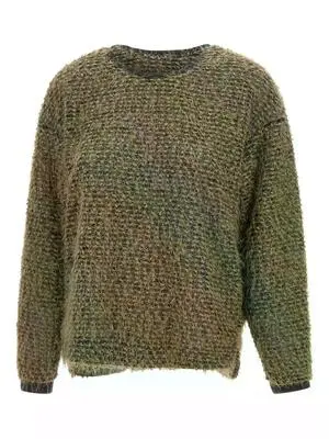 ELENA MIRO` Bouclé Thread Sweater
