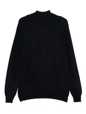 GRAN SASSO Zip-up Cardigan - Black