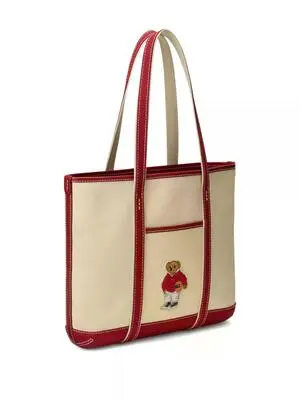 Polo Ralph Lauren Polo Bear Canvas Tote - Neutrals