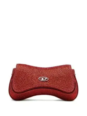 DIESEL® Crystal-embellished Clutch - Red