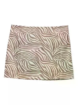 MES DEMOISELLES Zebra-pattern Mini Skirt