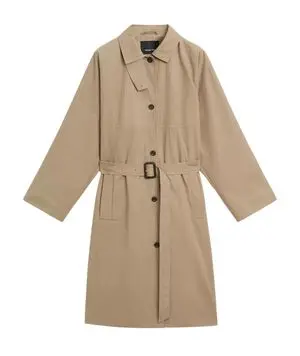 Massimo Dutti Cotton-blend Trench Coat