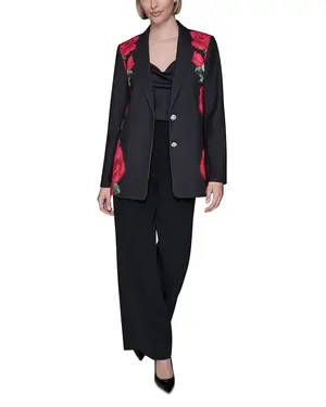 Karl Lagerfeld Paris Floral Print Blazer