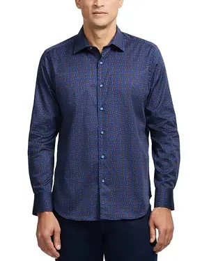 Robert Graham Talbot Cotton Blend Button Down Shirt - Multi