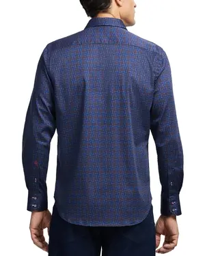 Robert Graham Talbot Cotton Blend Button Down Shirt