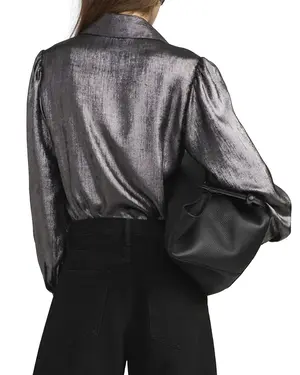 FRAME The Shiny Staple Blouse