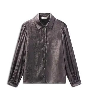 FRAME The Shiny Staple Blouse