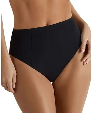 Kiki De Montparnasse Echauffe High Waist Bikini Bottom - Black