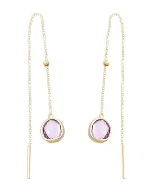 Bloomingdale'S Amethyst Threader Earrings In 14k Yellow - Gold