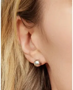 ORADINA Sterling Ball Stud Earrings