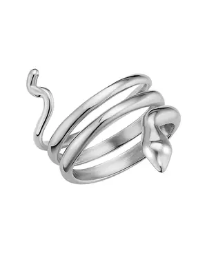 ORADINA Sterling Snake Wrap Ring - Silver