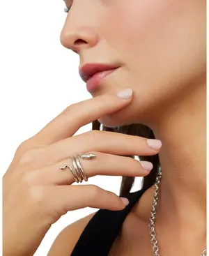 ORADINA Sterling Snake Wrap Ring