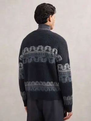REISS Wool-alpaca Blend Fair Isle Jumper