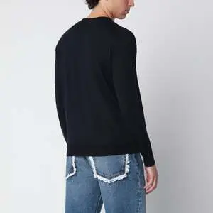DRUMOHR Wool Crew-neck Sweater - Blue