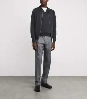 John Smedley Merino Wool Hybrid Overshirt - Grey