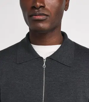 John Smedley Merino Wool Hybrid Overshirt - Grey