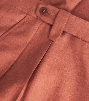 Brioni Silk-cashmere Slim Tailored Trousers