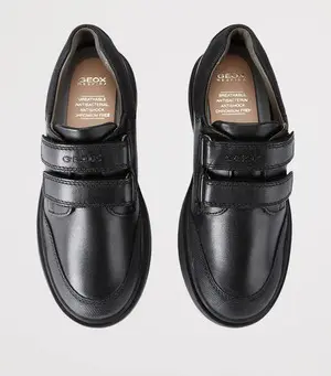 Geox Leather J Riddock Velcro Sneakers