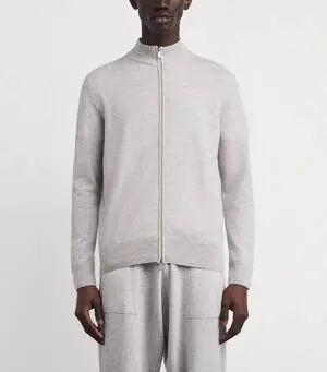 Eleventy Cashmere Zip-up Sweater