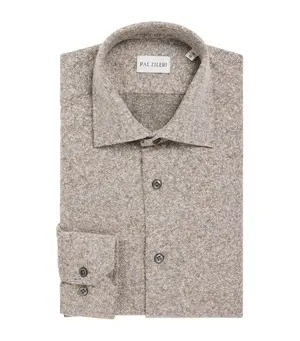 Pal Zileri Cotton-silk-blend Shirt - Grey
