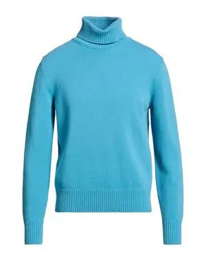 Herno Turtleneck Wool Sweater - Azure
